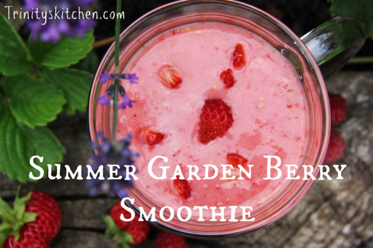 Summer Garden Berry Smoothie - HappyCow